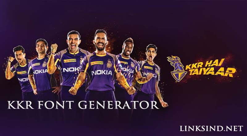 Kolkata Knight Riders (KKR) Style Name Generator - LinksInd